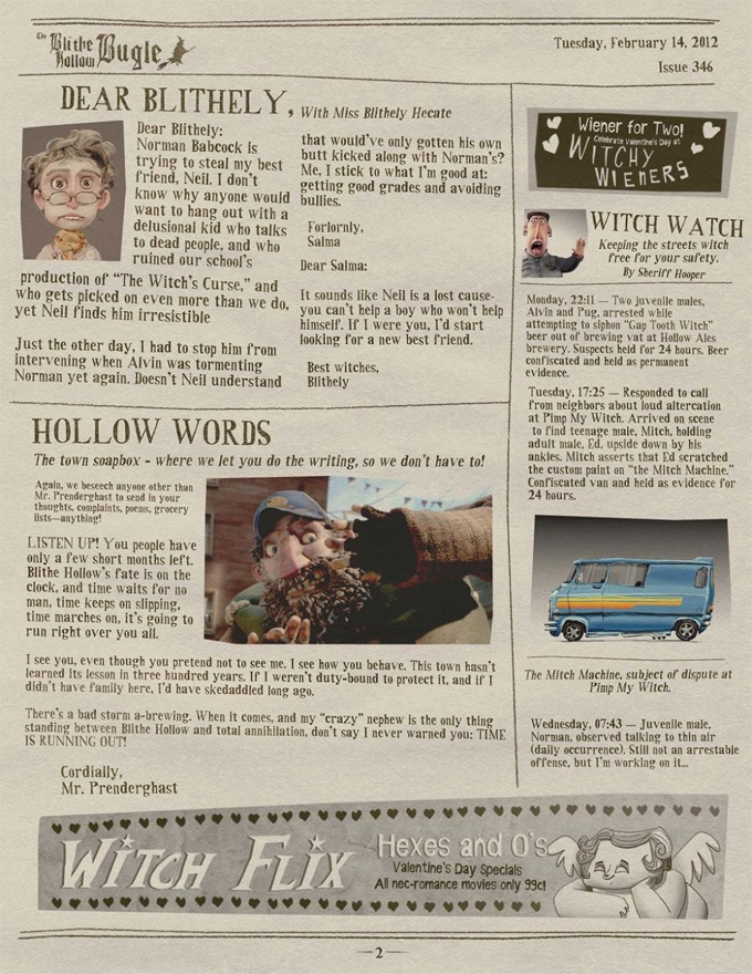 Check Out The Spooky Happenings In Blithe Hollow In Clever Newspaper ...
