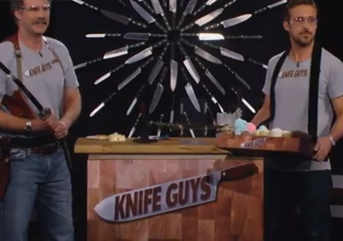 Watch: Ryan Gosling & Will Ferrell Are 'Knife Guys'