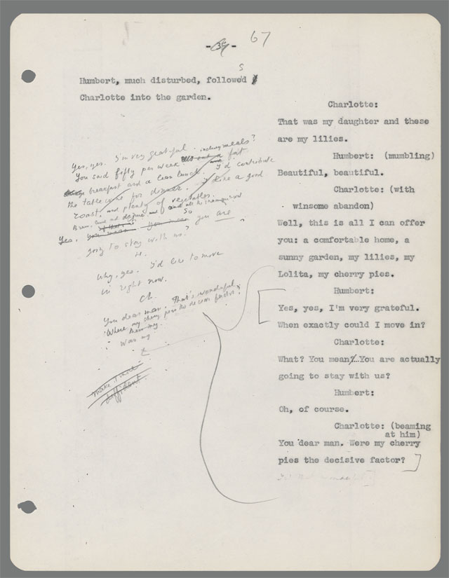 Check Out Vladimir Nabokov's Unpublished Screenplay Notes For Stanley ...