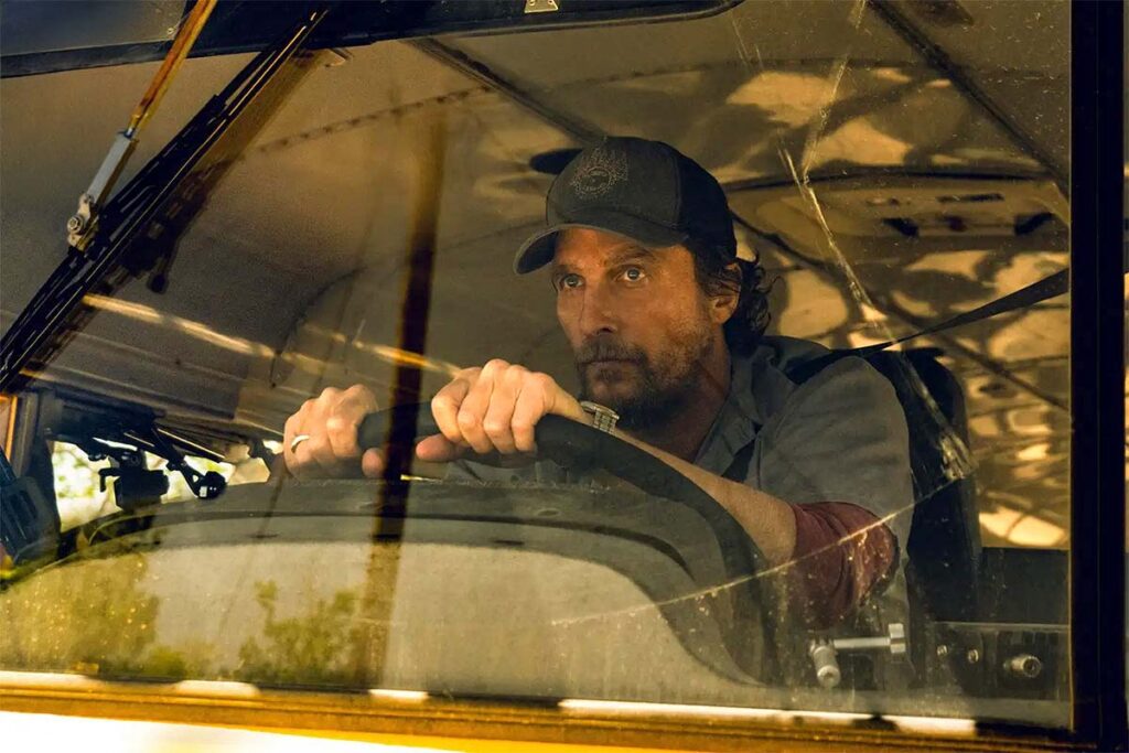‘The Lost Bus’ Review: Matthew McConaughey & America Ferrera Flee The ...